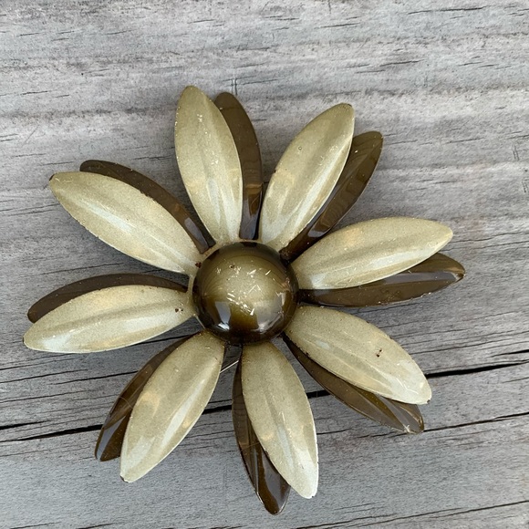 Jewelry | Vintage 6s Enameled Metal Flower Brooch | Poshmark